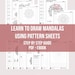 Mandala Pattern Sheet 5 Mandala Practice Sheet, Digital Download ...