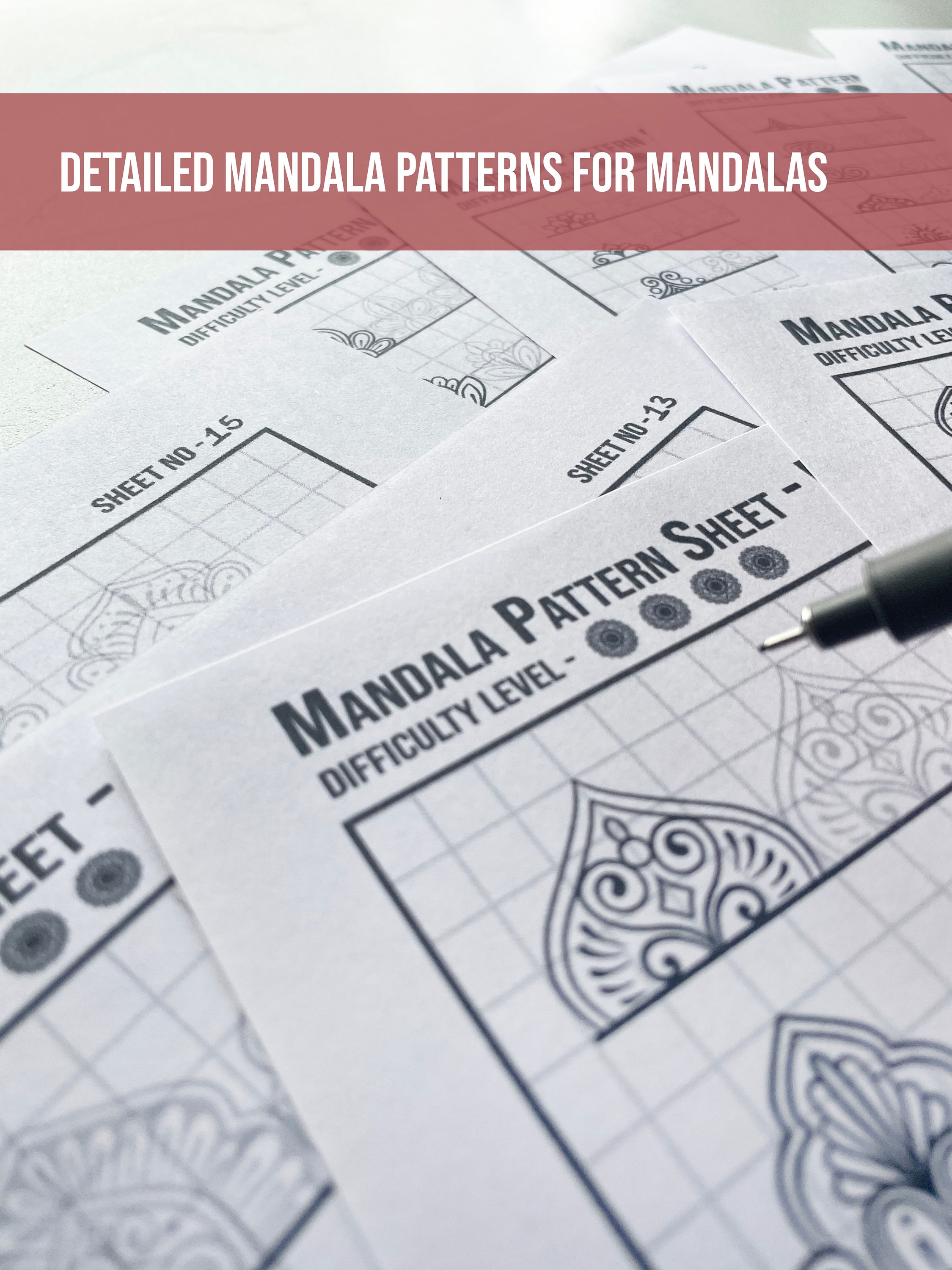 Mandala Pattern Sheets 172 Patterns for Beginners and Artists Mandala ...