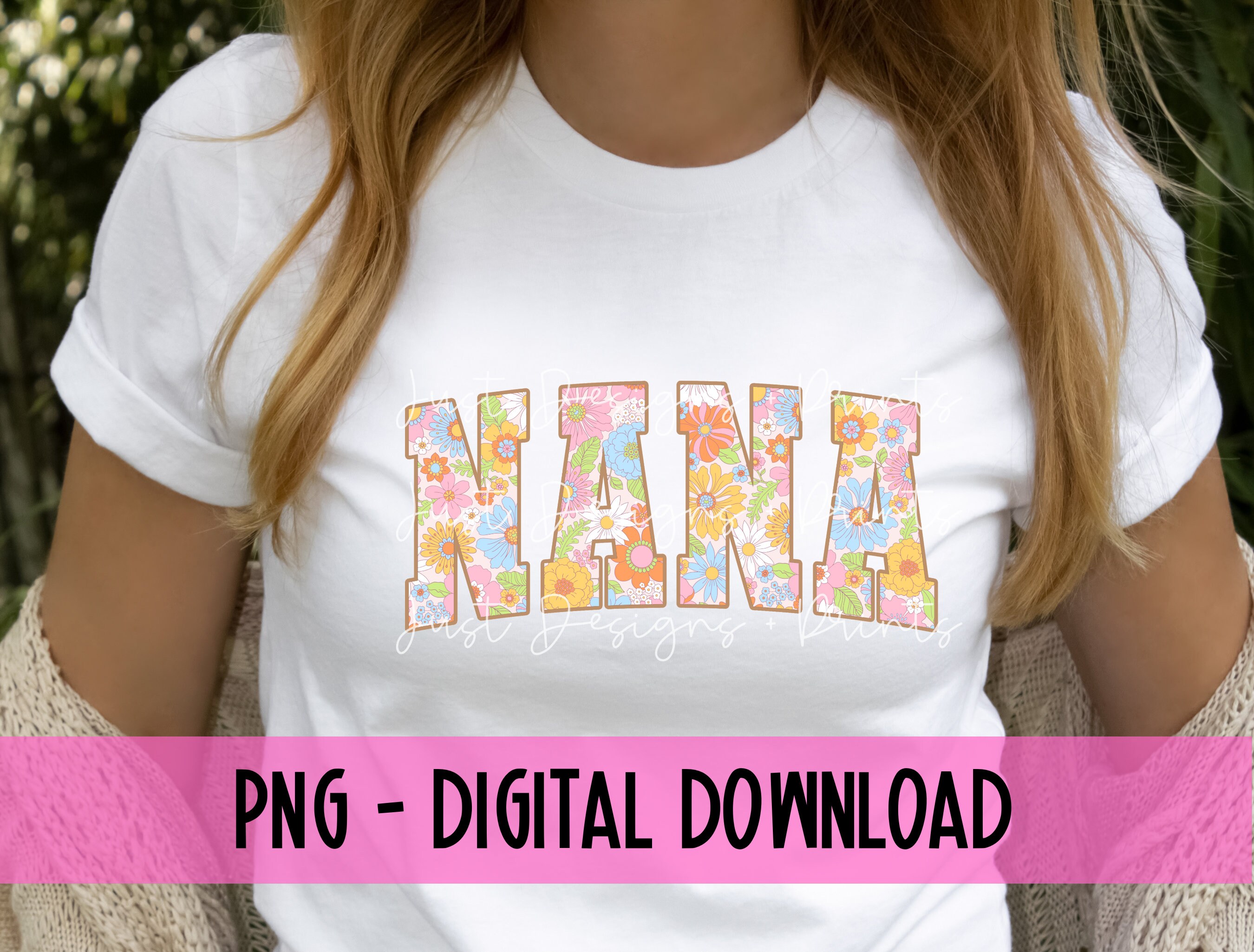Nana Retro Flower Png Nana Varsity Png Retro Nana Png Nana - Etsy