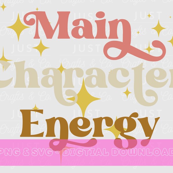 Main Character Energy Png - Etsy