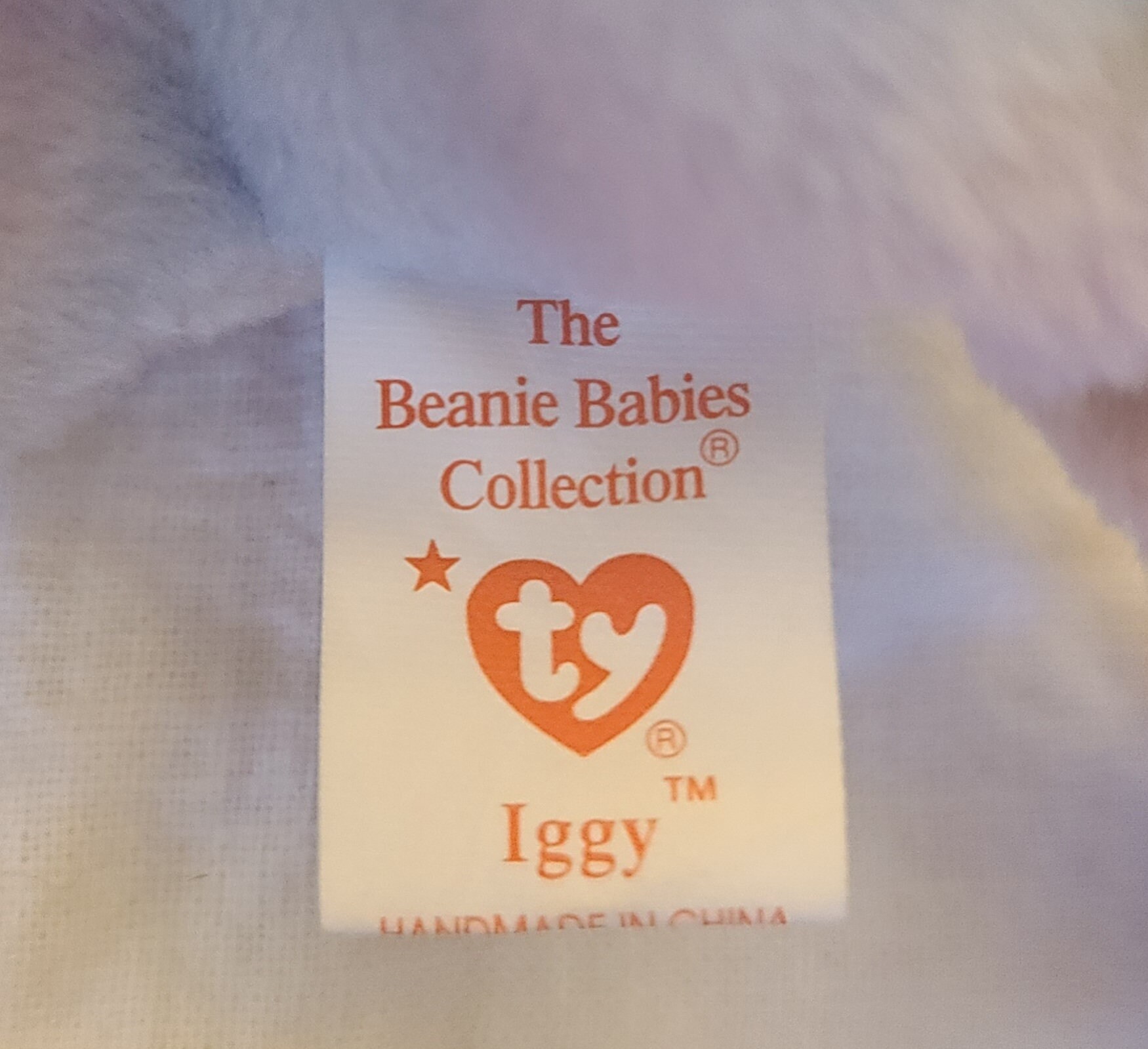RARE Ty Iggy the Iguana Beanie Baby With Tie Dye Fabric & Tag Errors ...