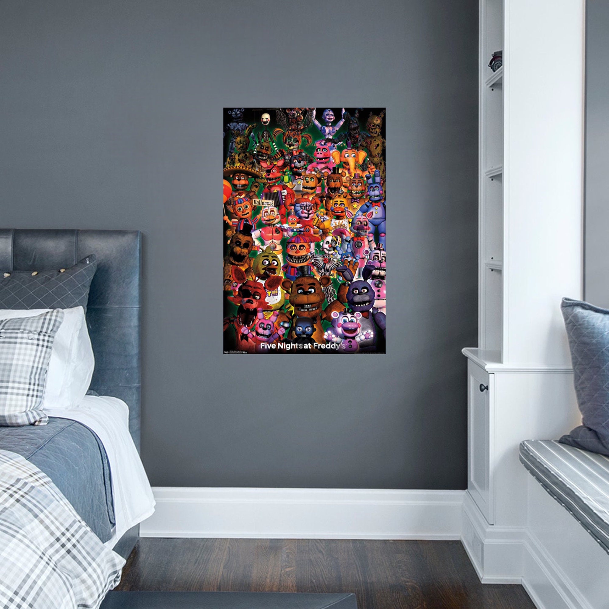 Five Nights At Freddys Poster For Bedroom Decor