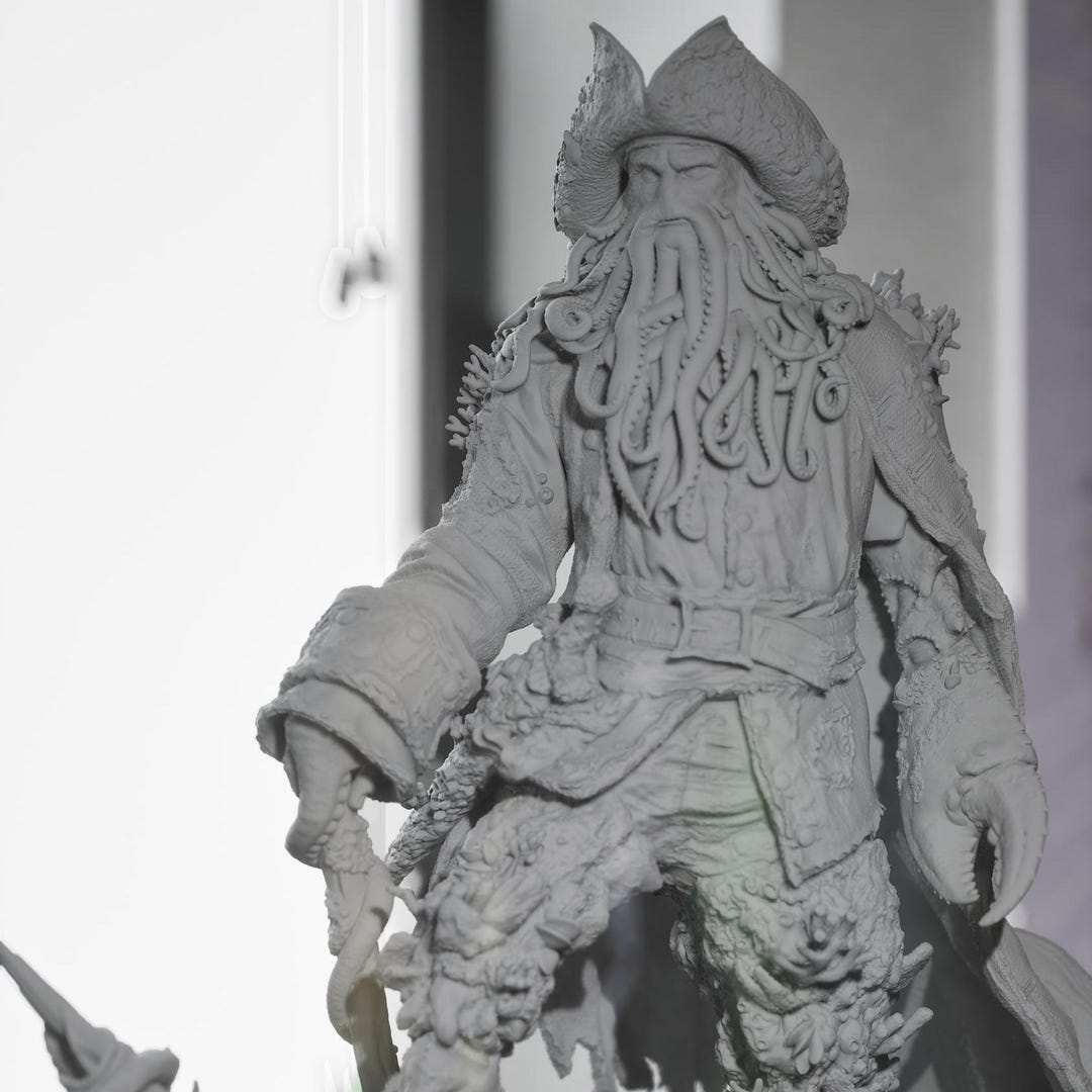 Davy Jones Pirates of the Caribbean STL 3D Print File - Etsy