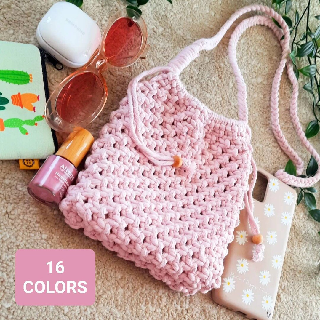 Crossbody Bag, Crossbody Bag Macrame, Macrame Phone Bag, Handmade Phone ...