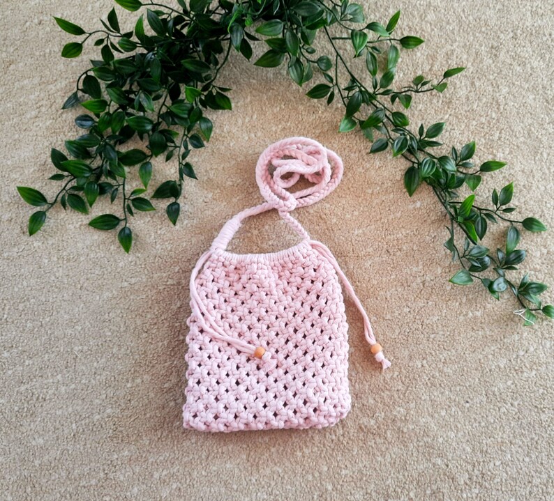 Crossbody Bag, Crossbody Bag Macrame, Macrame Phone Bag, Handmade Phone ...