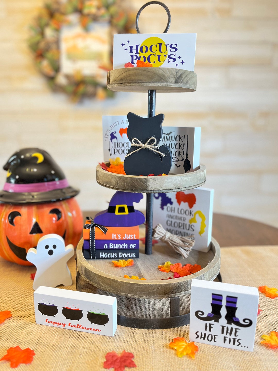 Hocus Pocus Inspired Tiered Tray Decor|hocus Pocus Decor|halloween ...