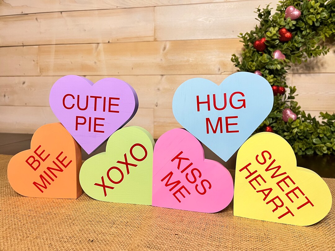 Valentine's Day Decor | Valentine's Day | Conversation Hearts | Tiered ...