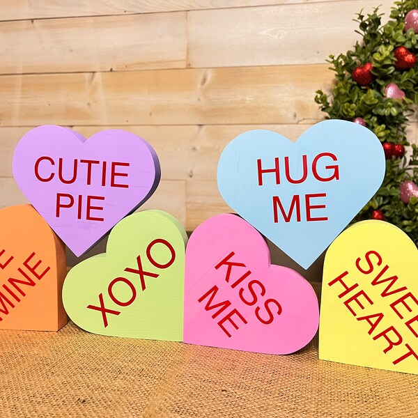 Candy Hearts - Etsy