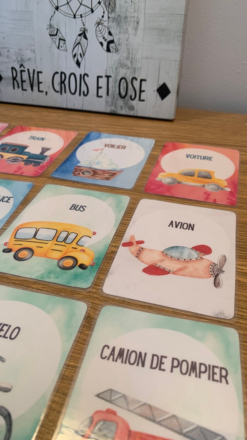 24 French Transport Nomenclature Cards French Flashcards - Etsy