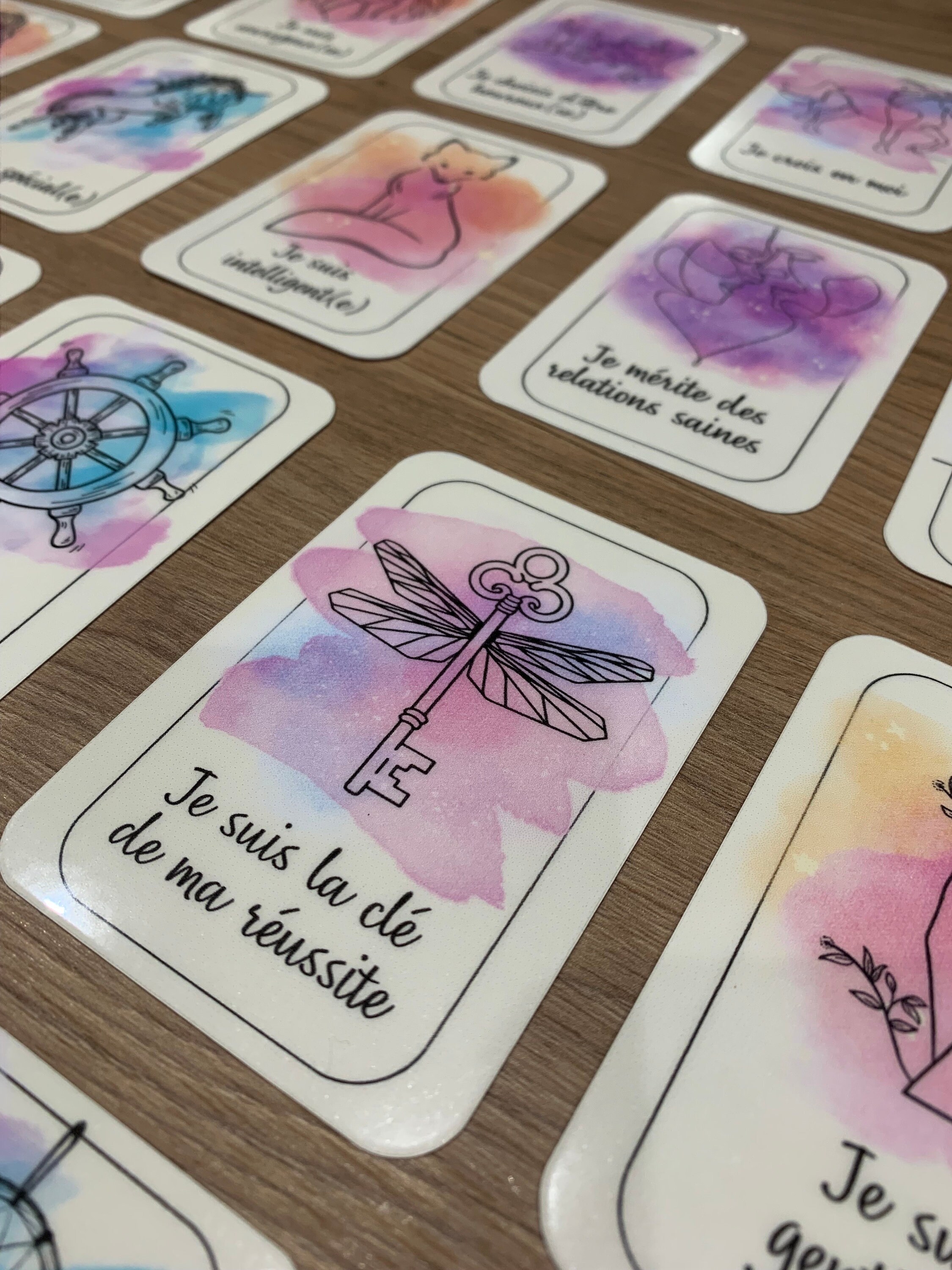 30 French Adult Positive Affirmation Cards Positive Reinforcement ...