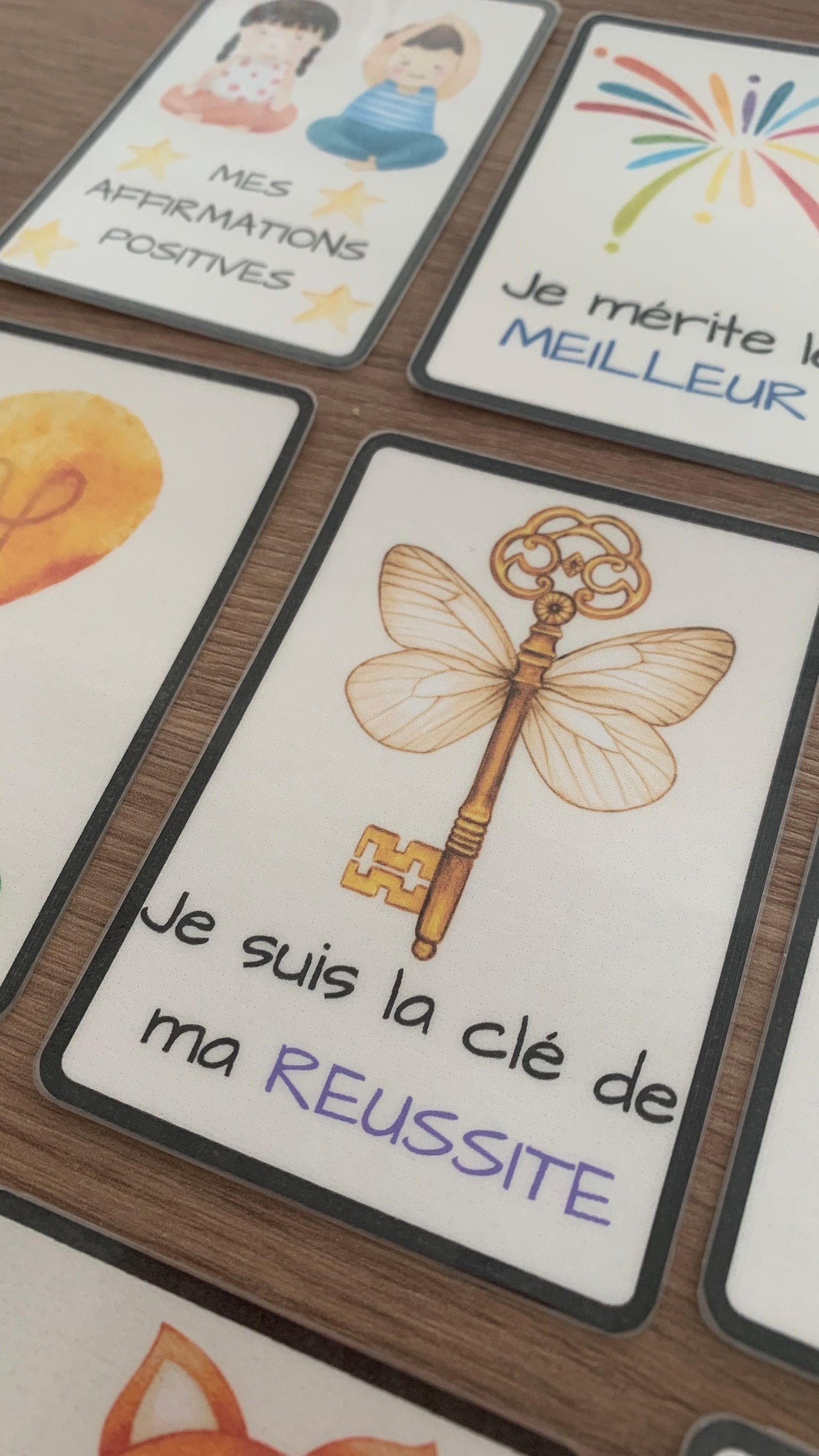 30 French Positive Affirmation Cards for Children Positive - Etsy