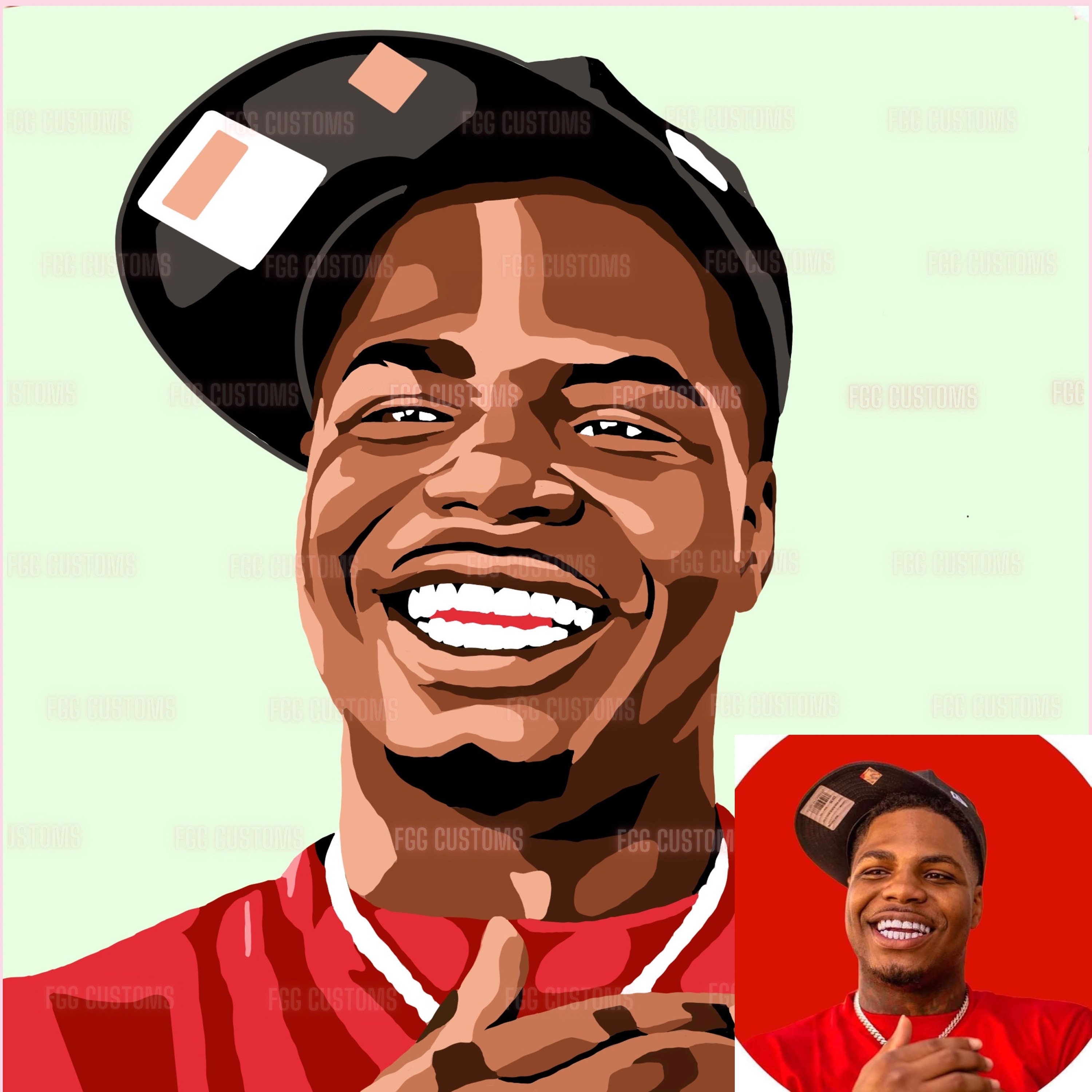Digital Illustrations/ Tufting Images/ Digital Art/ Portrait Images - Etsy