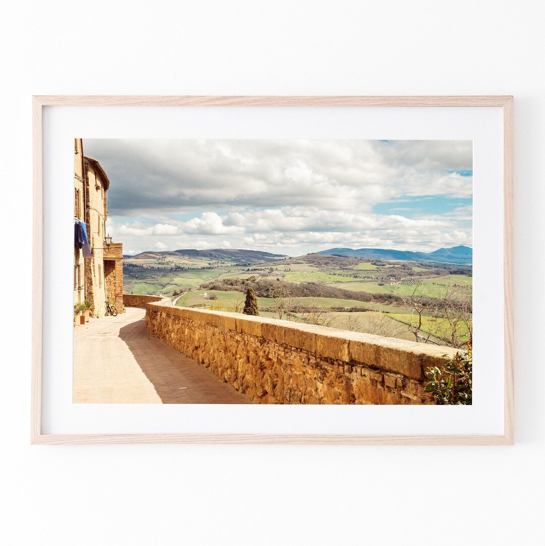 Tuscan Wall and View Printable Photography - Etsy