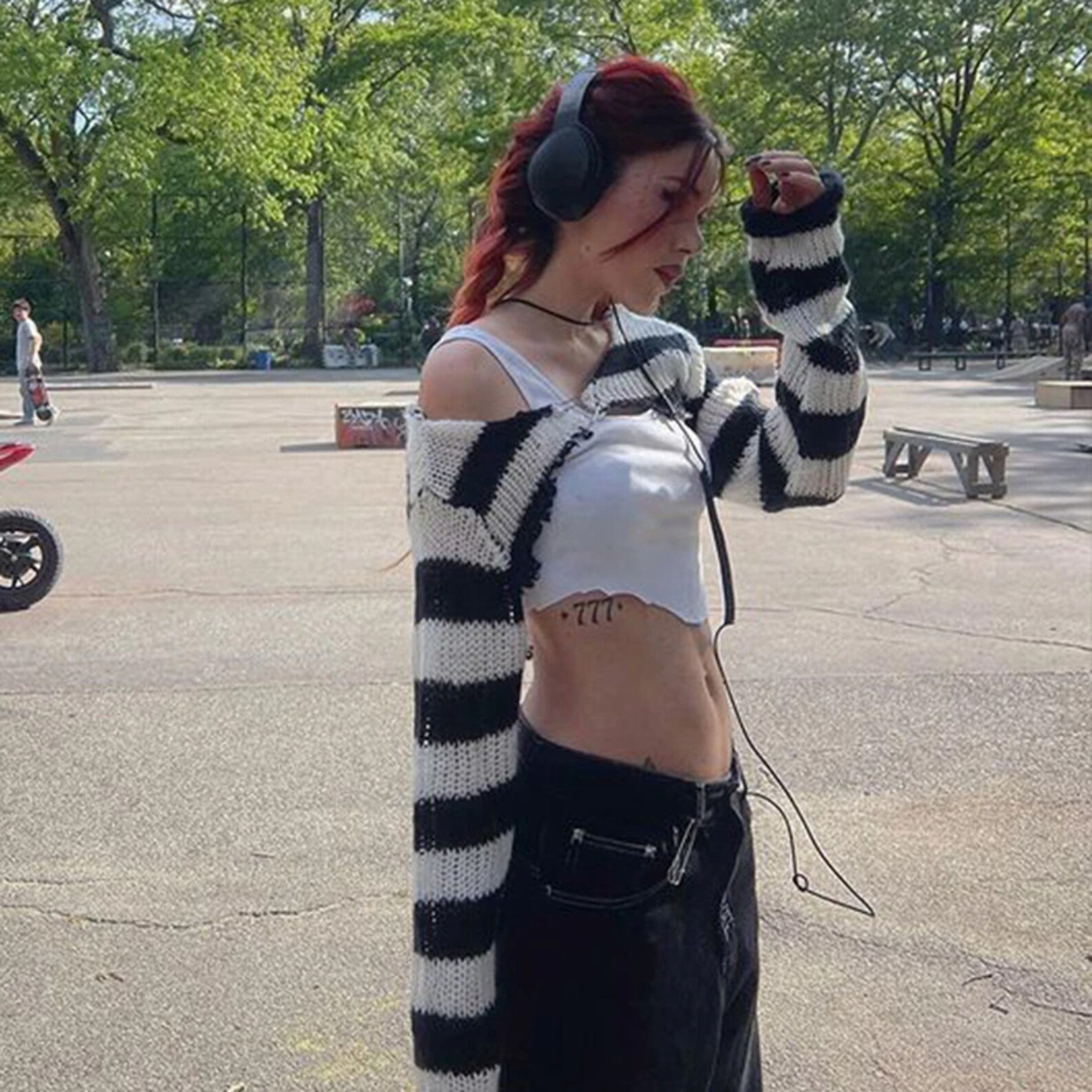 Y2k Goth Aesthetic Distressed Cropped Smock Cardigan - Etsy