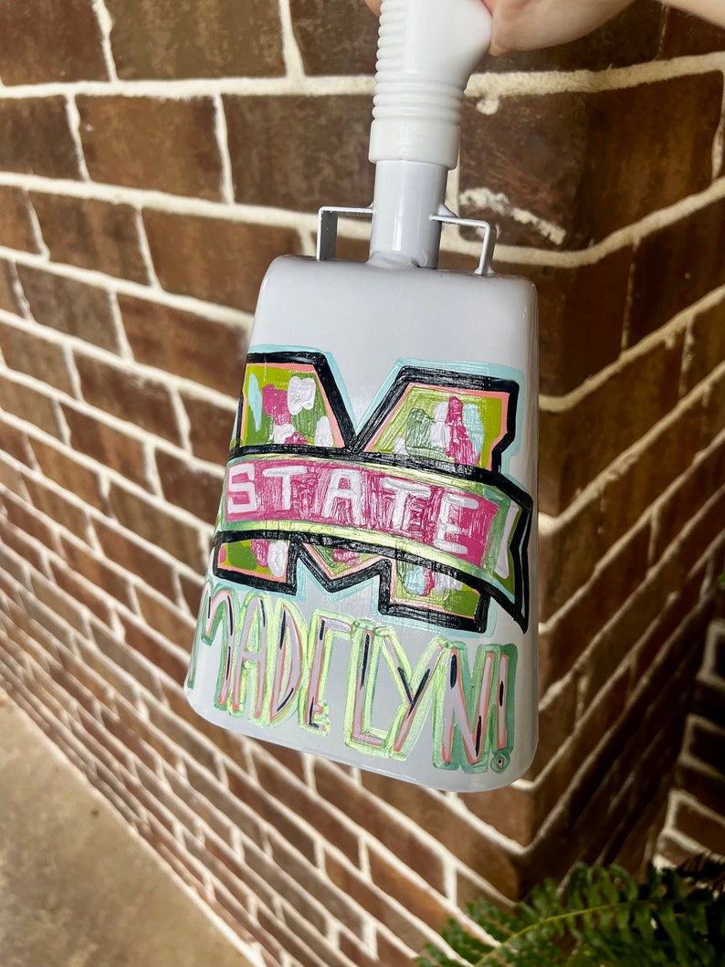 Preppy Gameday Cowbell, Mississippi State University Cowbell, Custom ...