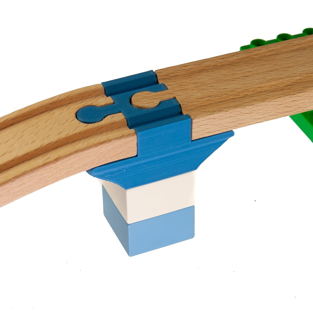 Wooden Train Track Adapter Compatible With Duplo and Brio 2 X - Etsy