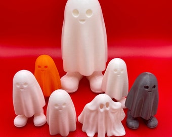 Spooky Ghost 3D Printed Halloween Figure Standing Fidget Trick or Treat ...