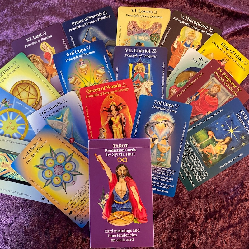 Tarot Cards With Key Words - Etsy