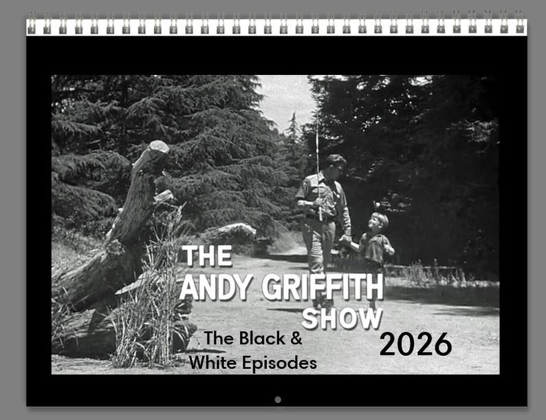 Vintage TV Westerns the Andy Griffith Show 2026 Wall Calendar 8 .5" X ...