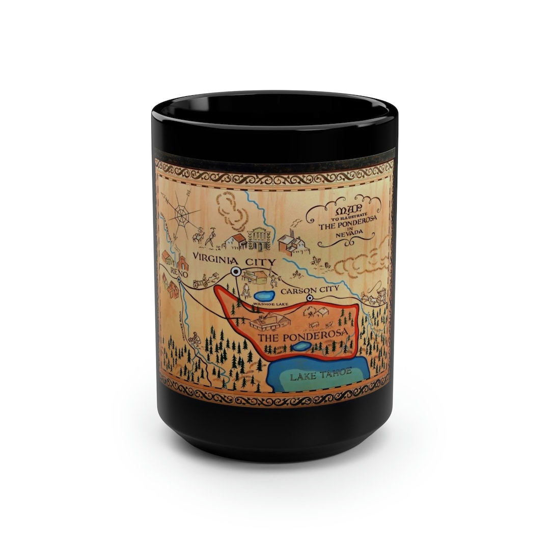 Bonanza Map of the Ponderosa 15oz Mug - Etsy