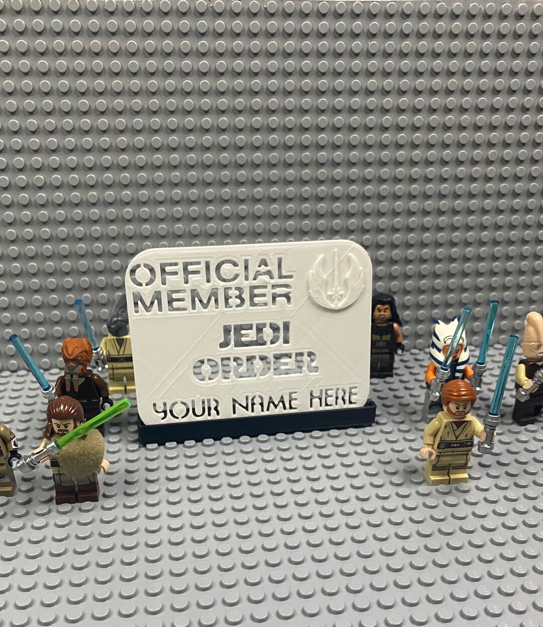Custom Nameplate Official Member of the Jedi Order - Etsy