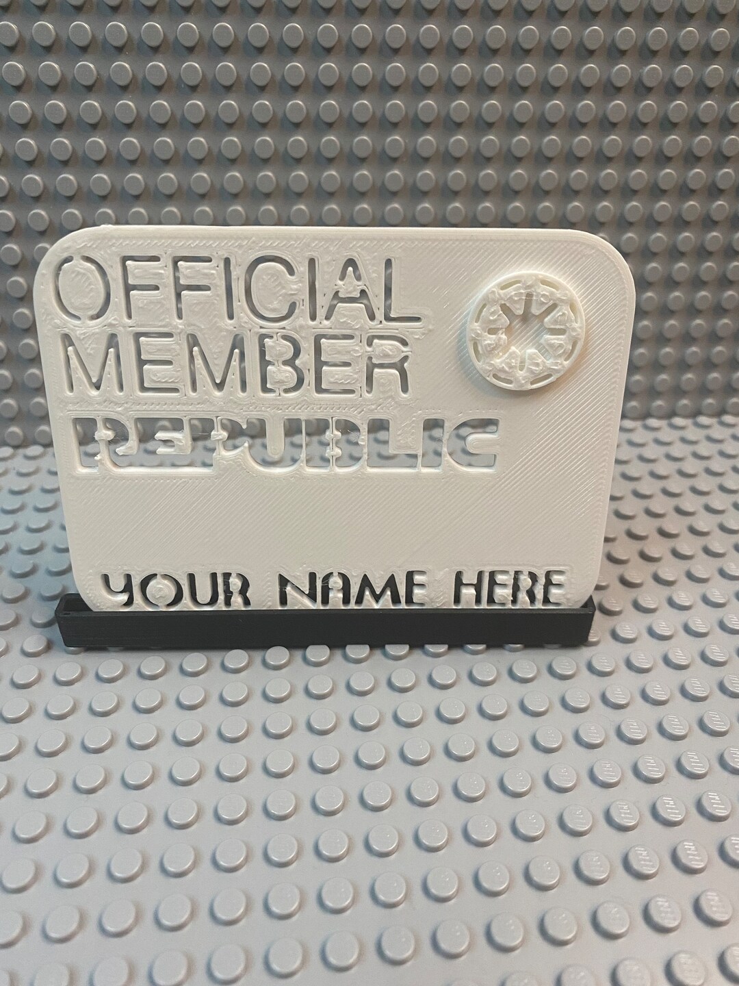 Custom Nameplate for Official Members of the Republic - Etsy