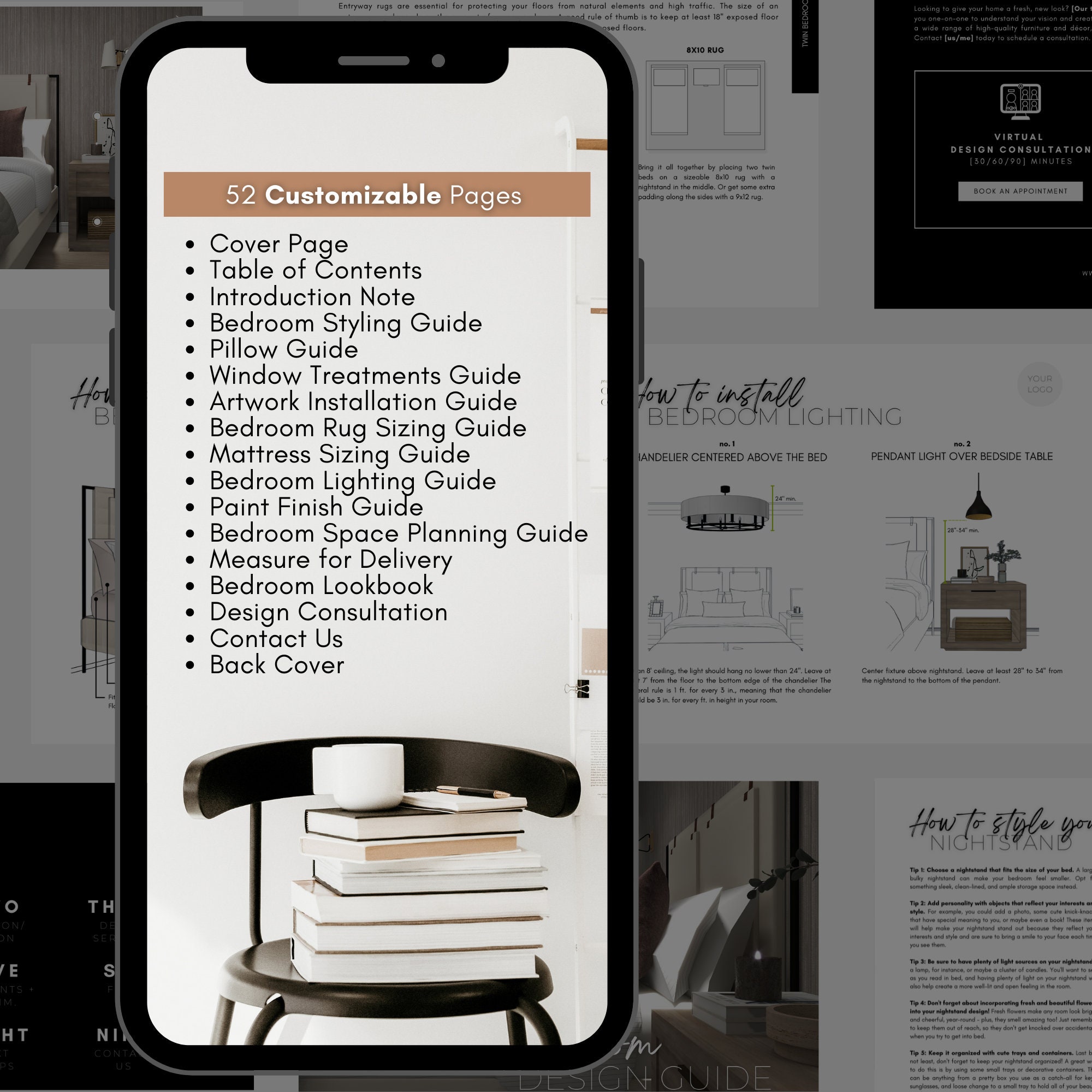 Customizable Canva Bedroom Styling Guide. Design Guide Template for ...