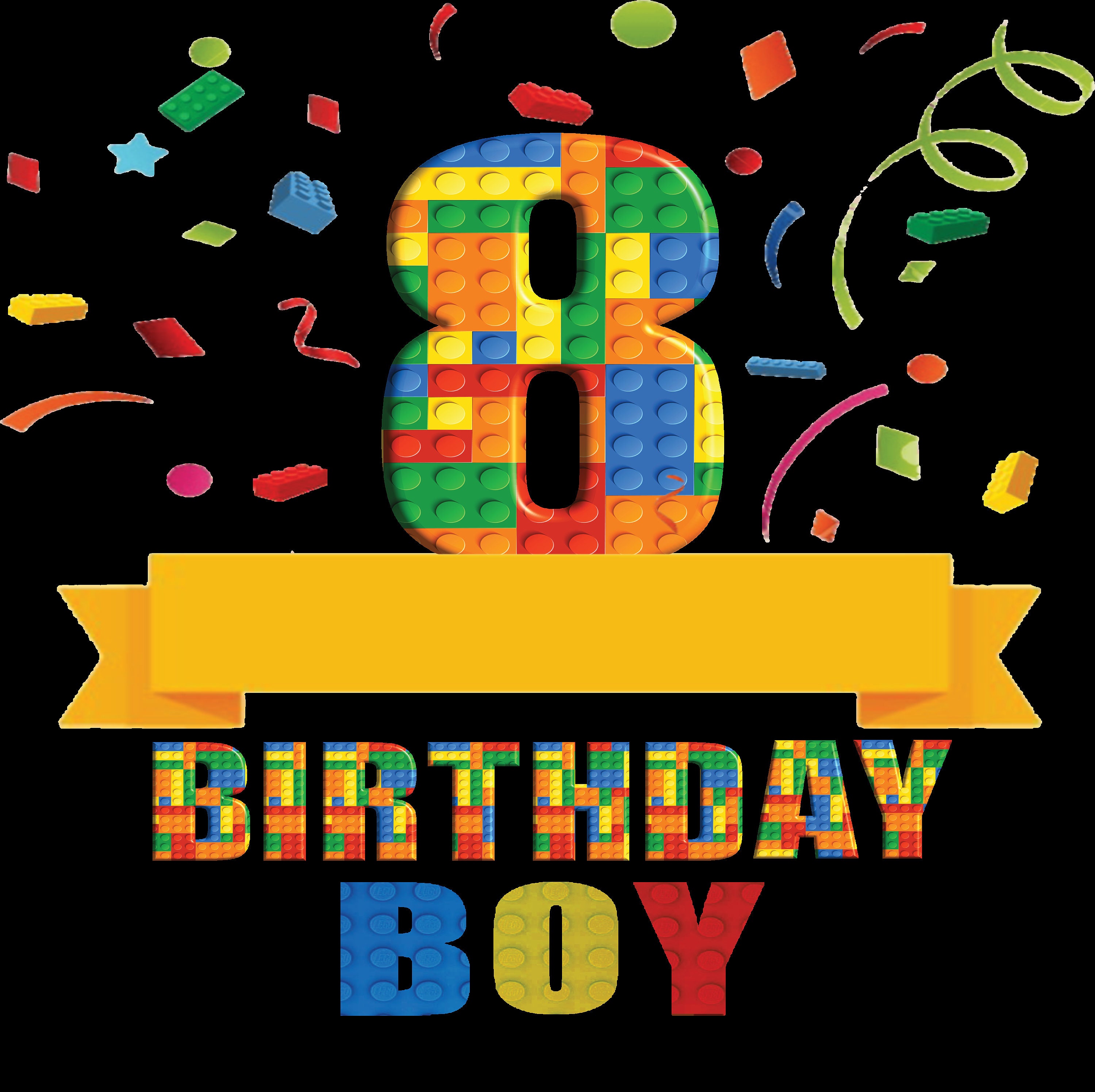 Custom Lego Birthday Boy Theme PNG - Etsy
