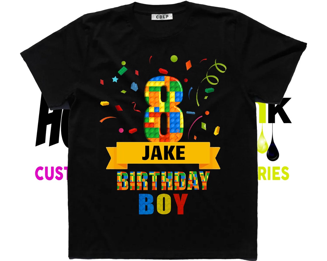 Custom Lego Birthday Boy Theme PNG - Etsy