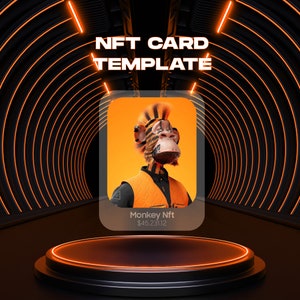 NFT Editable Card Template, NFT Post Template, Trading Card Template ...