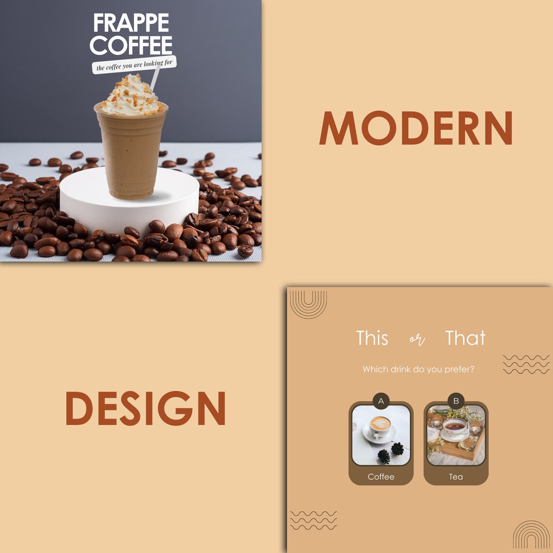 Canva Coffee Shop Post Template, Coffee Instagram Posts, Professional ...