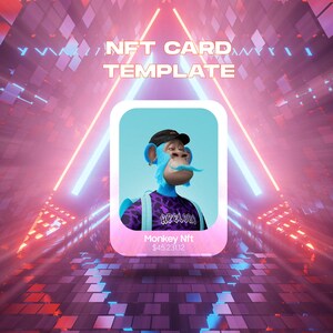 NFT Editable Card Template, NFT Post Template, Trading Card Template, Nft Instagram Post ...