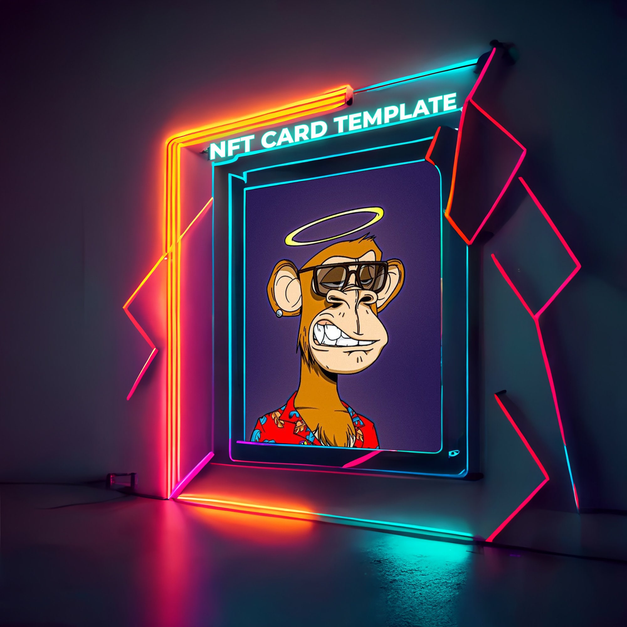 NFT Post Template, NFT Editable Card Template, Trading Card Template ...