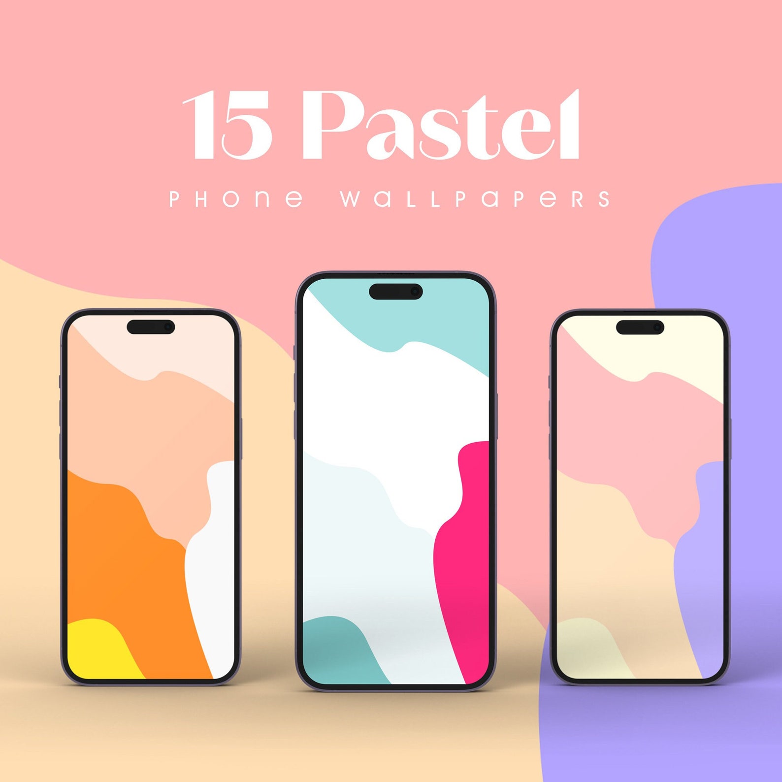 15 Cozy Pastel Phone Wallpapers Aesthetic iPhone Wallpapers - Etsy
