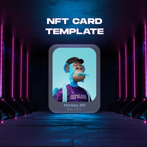 NFT Editable Card Template, NFT Post Template, Trading Card Template ...