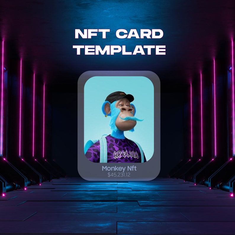NFT Editable Card Template, NFT Post Template, Trading Card Template ...