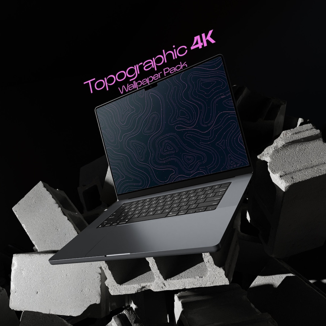 Topographic 4K Desktop Wallpaper, 2023 Mac Desktop Wallpapers, Colorful ...