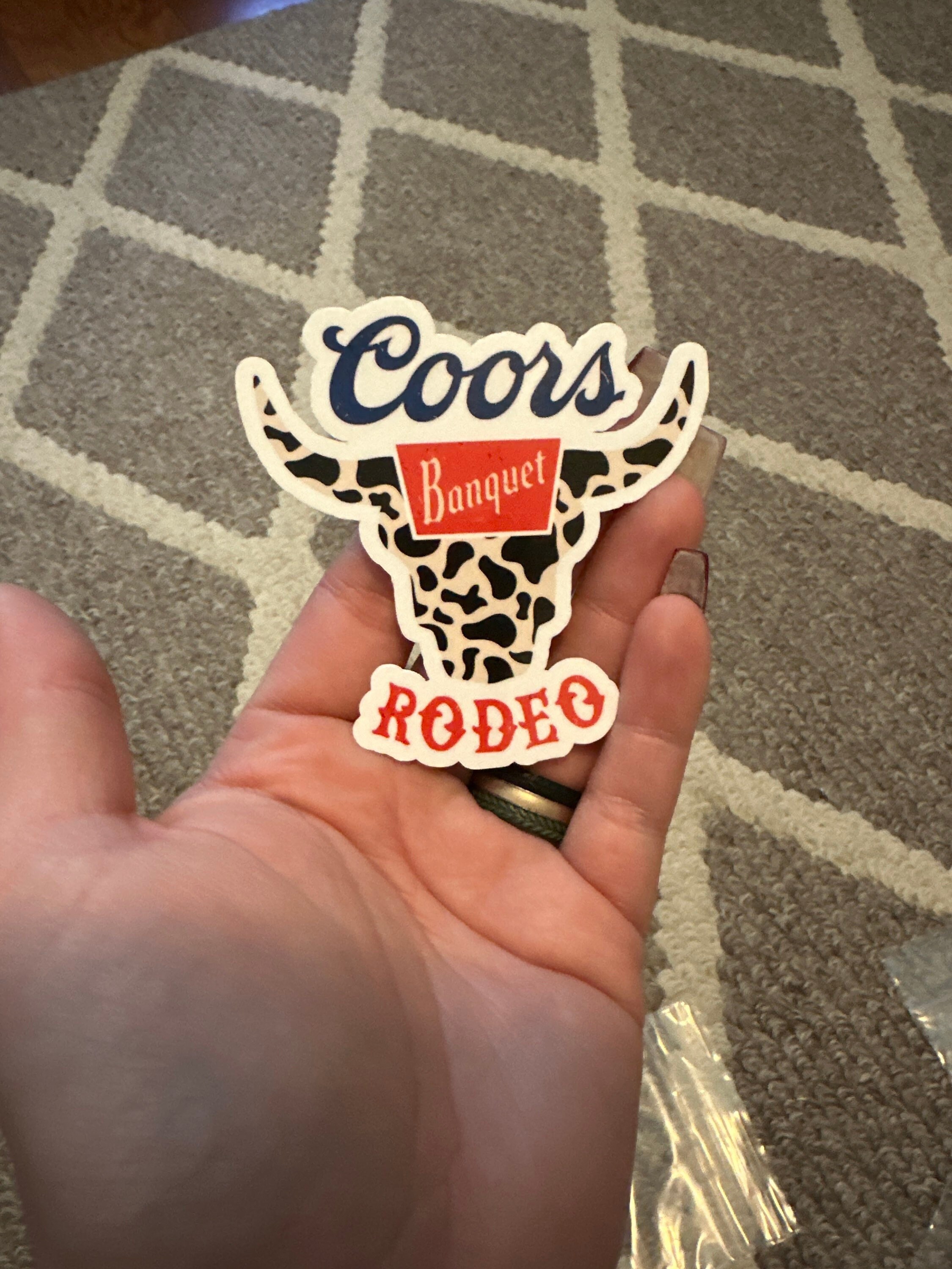 Coors Sticker black Cowprint Stickers for Hydroflask - Etsy