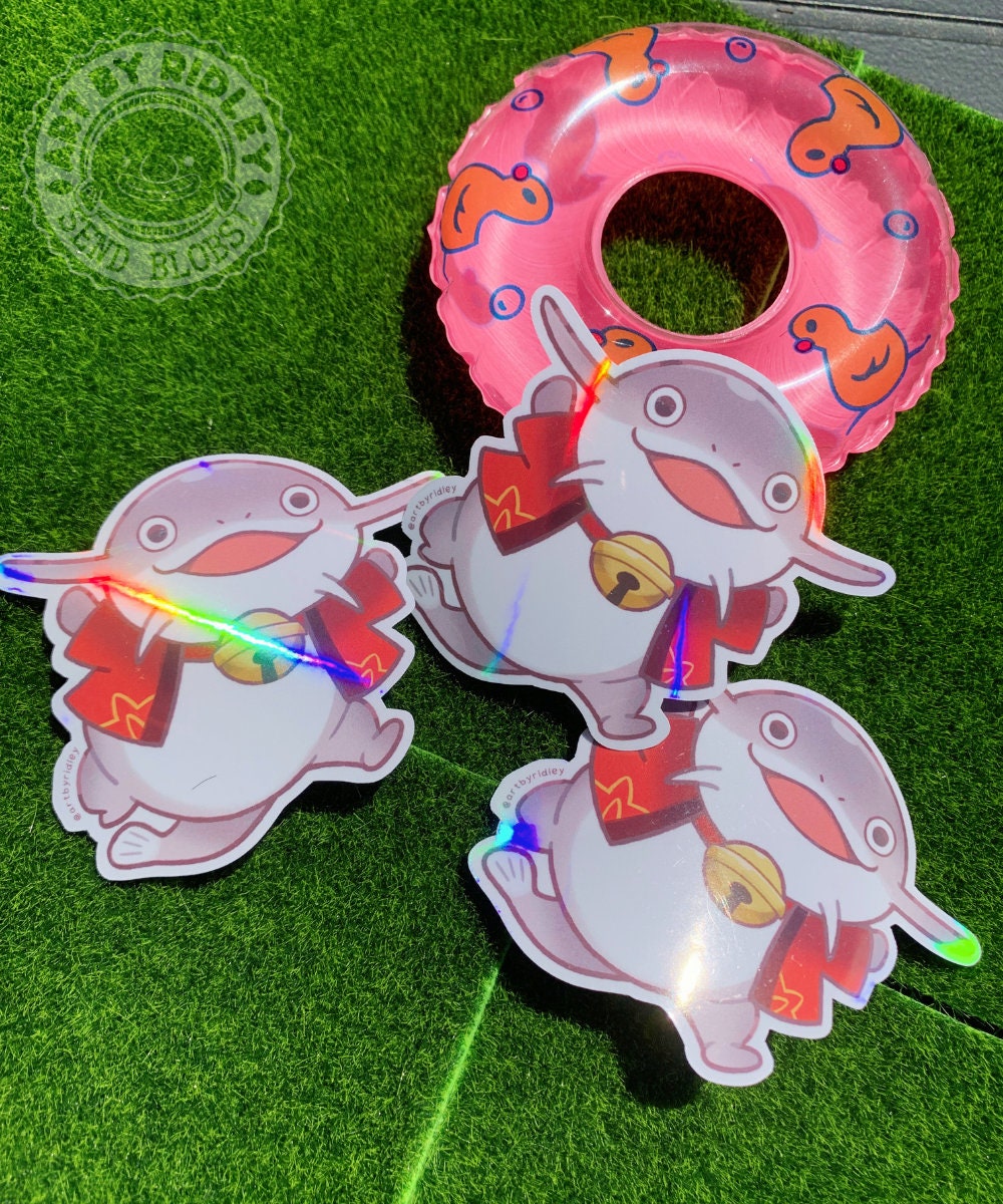 FFXIV Die-cut Sticker - Goobbue, Fat Cat, Namazu, Moogle - Etsy