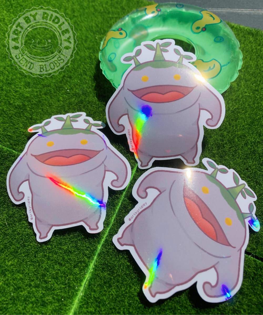 FFXIV Die-cut Sticker - Goobbue, Fat Cat, Namazu, Moogle - Etsy