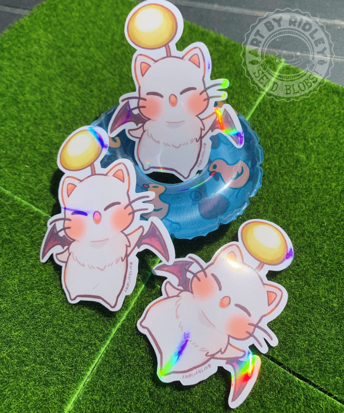 FFXIV Die-cut Sticker - Goobbue, Fat Cat, Namazu, Moogle - Etsy