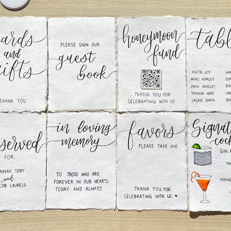 Wedding Signage Handmade - Etsy