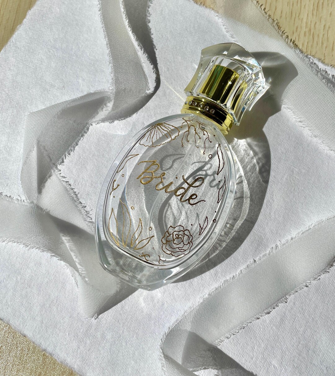 Custom Engraved Perfume Bottle for Bride – Personalized Wedding Gift ...