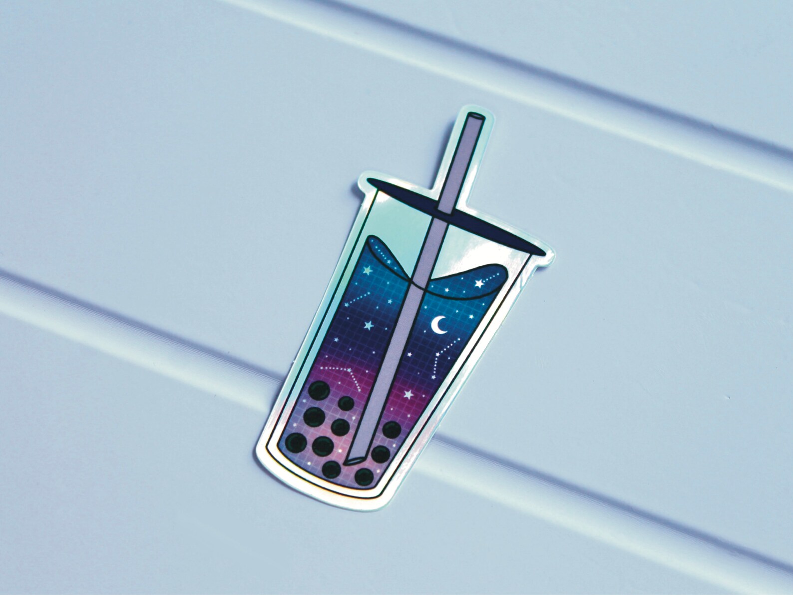 Boba Tea Sticker Boba Sticker Holographic Stickers Boba - Etsy