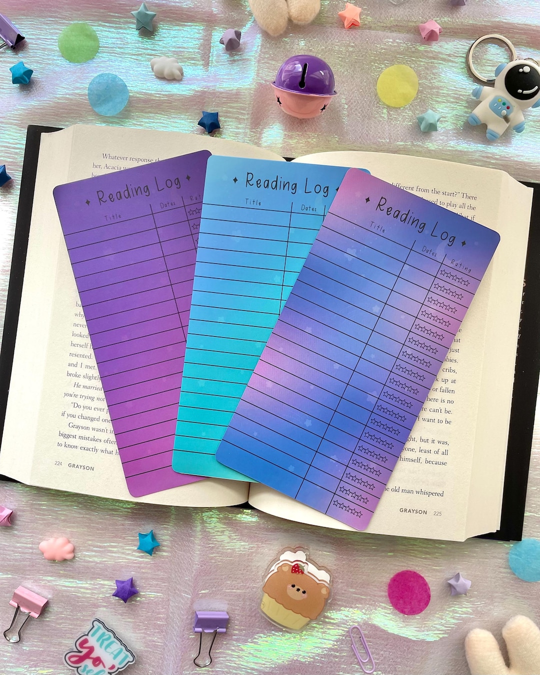 Reading Log Bookmark, Book Tracker, Reading List, Reading Bookmark ...