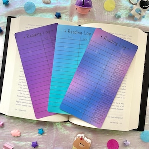 Reading Log Bookmark, Book Tracker, Reading List, Reading Bookmark ...