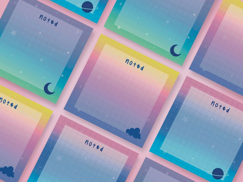 Sticky Notes, Cute Sticky Notes, Pretty Post It Notes, Aesthetic Sticky ...