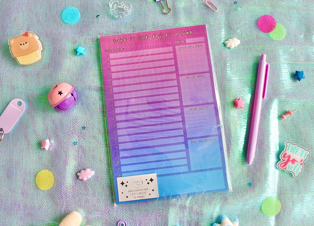 Daily Planner Pad, Planner Pad, Cute Planner Pad, Aesthetic Note Pad ...