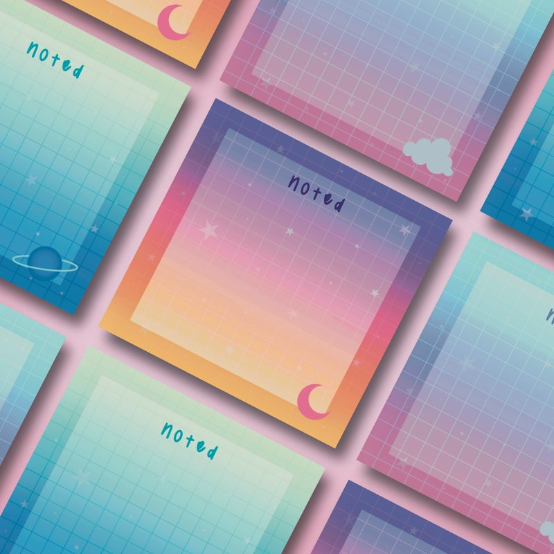 Aesthetic Sticky Notes - Etsy