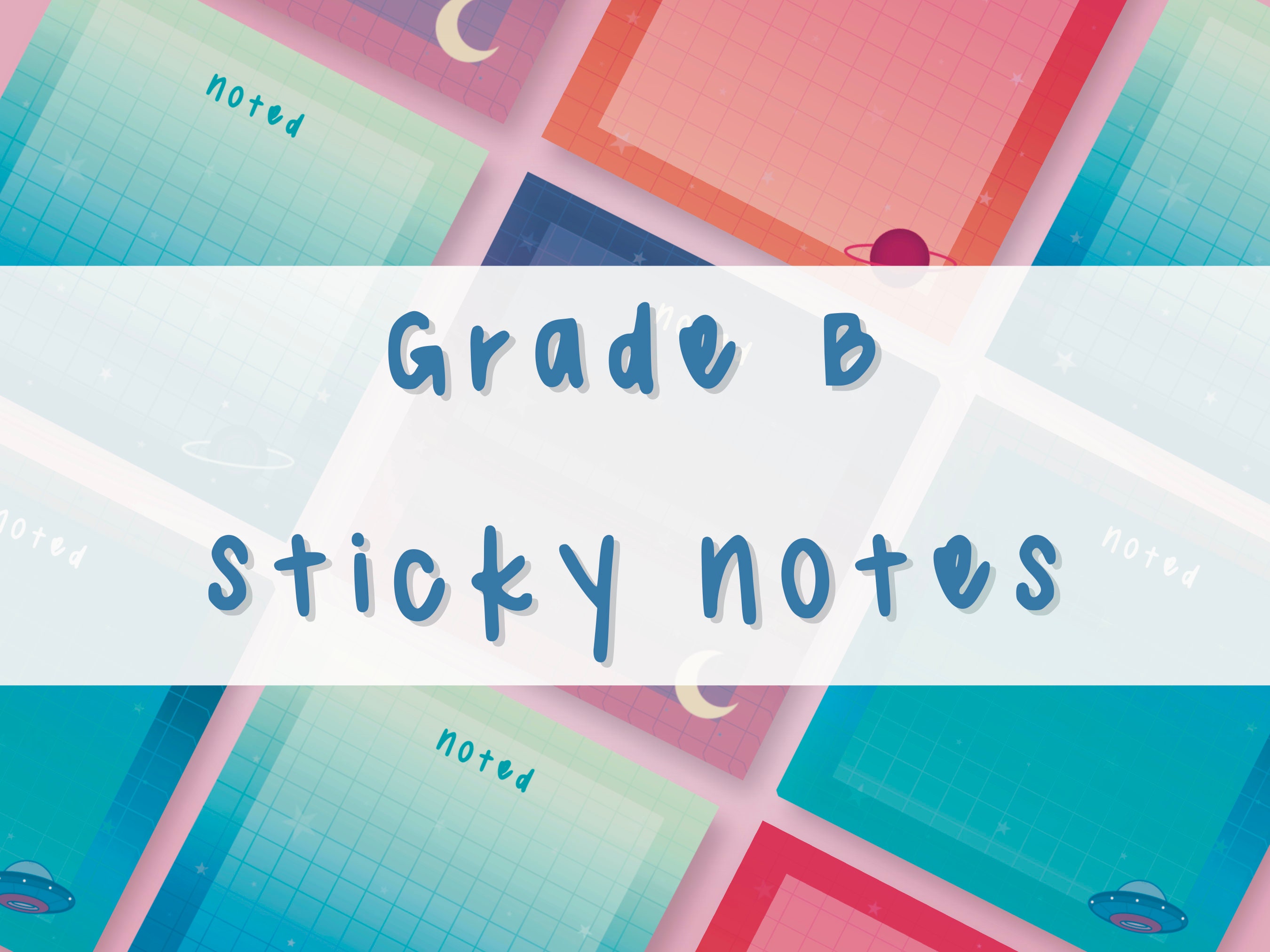 Cute Sticky Note Background